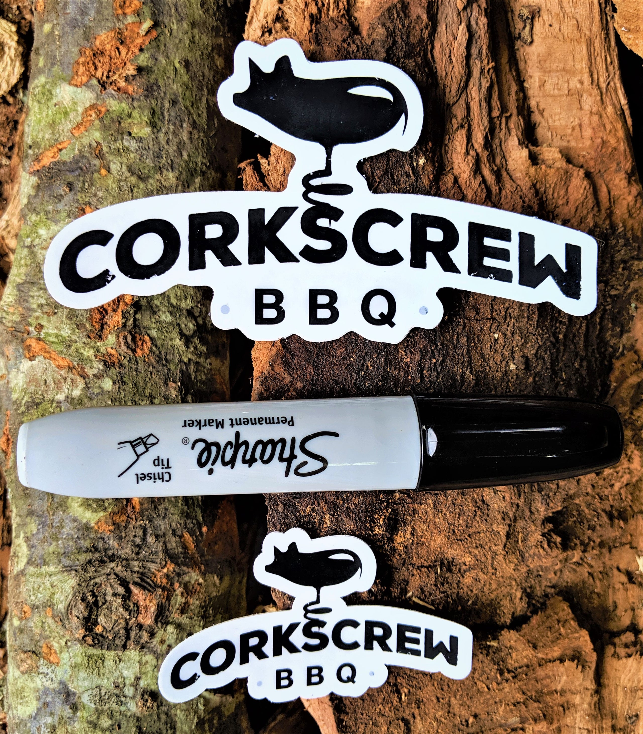 Stickers Vinyl Sticker | CorkScrew BBQ, LLC